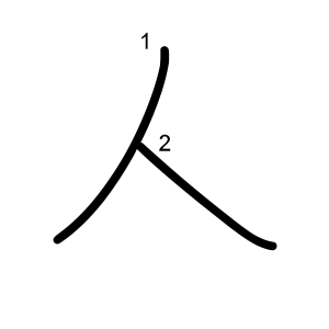 「人」の画数・部首・書き順 - 漢字辞典『さくら』